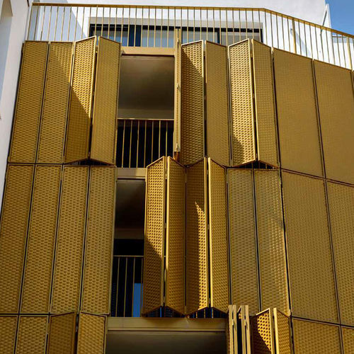 Aluminium solar shading - FPE - Soltec - steel / for facade / window