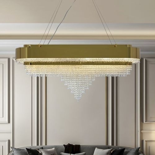 Pendant lamp - BACO - K-LIGHTING - stainless steel / crystal / contemporary