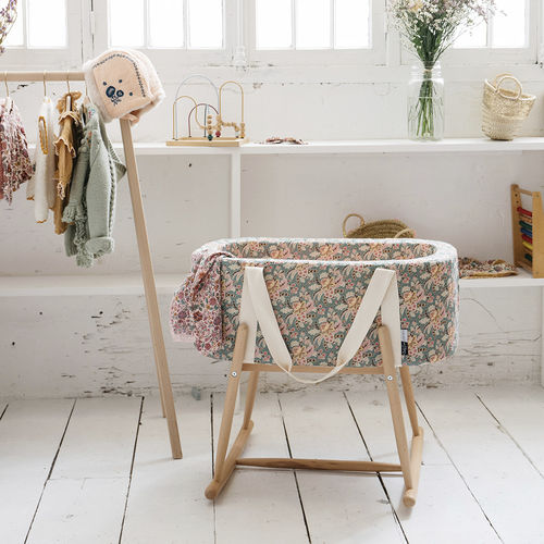 Rocker cradle - KUKO - Charlie Crane - wooden / cotton / baby