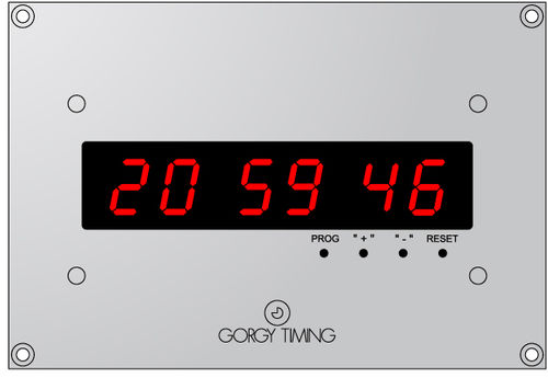 Contemporary clock - LEDI® 2S NTP - Gorgy Timing - recessed wall ...