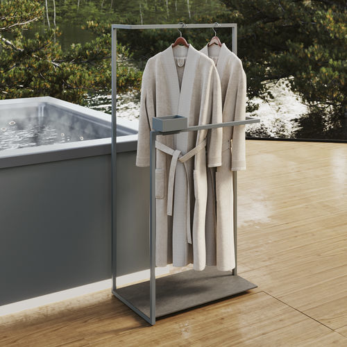 Floor-mounted valet stand - Atollo - Disenia - painted metal / contemporary