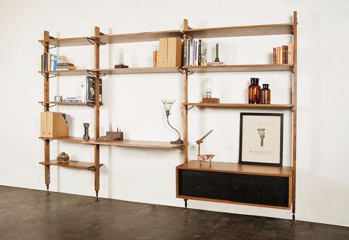Wall-mounted shelf - THEO CAPPING POST - District 8 - contemporary ...