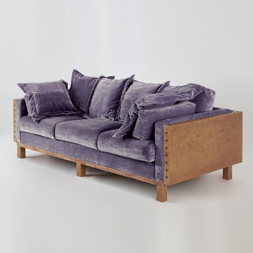 Contemporary sofa - ANKARA - MAPSWONDERS - fabric / upholstered / black