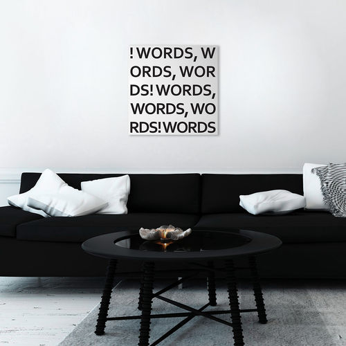 Magnetic board - WORDS - dESIGNoBJECT - wall-mounted / sheet steel
