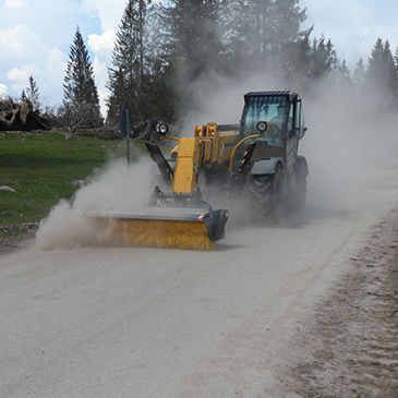 Standard bucket - CSA SERIES - CM Srl - sweeper / for tractors / for ...