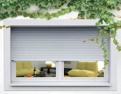 Roller shutter - AE - PINTO - extruded aluminum / window / electric