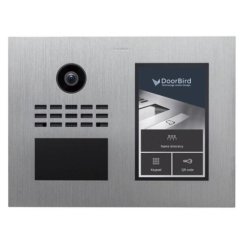 Stainless steel video door intercom - D31TDH - DoorBird - residential ...