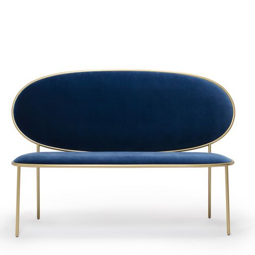 Contemporary upholstered bench - STAY - Sé collections - fabric ...