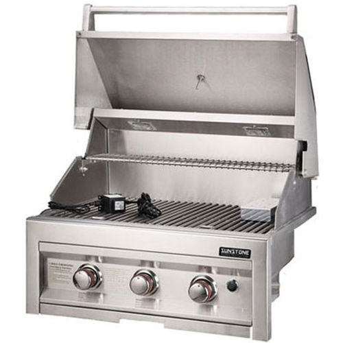 Gas barbecue - SUN3B - SUNSTONE - electric / free-standing / stainless ...