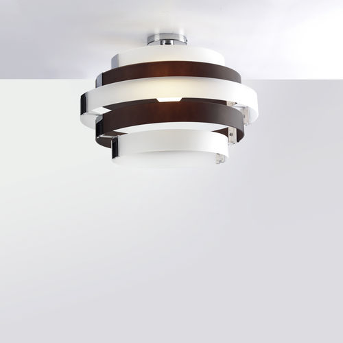 Contemporary ceiling light - CROWN - cattaneo - round / glass / halogen