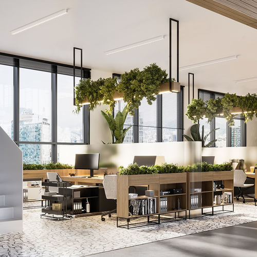 Surface-mounted light fixture - MINIAX - Holectron - LED / linear ...