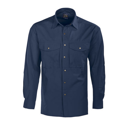 Work shirt - 5210 - Projob Swedish Workwear - cotton / for construction ...
