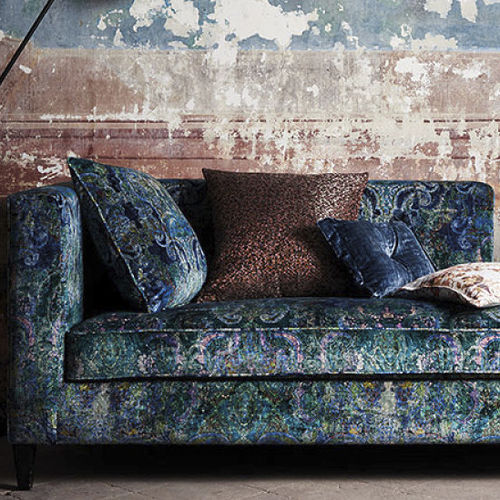 Damask Sofa Upholstery | Baci Living Room