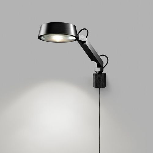 Contemporary wall light - DARK W1 - LIGHT POINT - indoor / aluminum / round