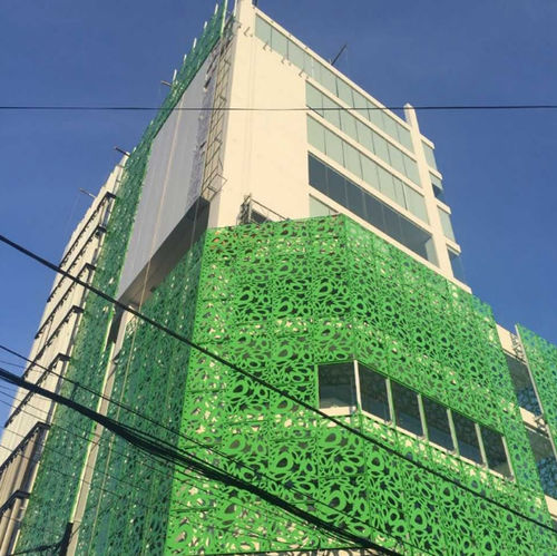 Green Perforated Screen Wall Perforated Metal For Green Architectural