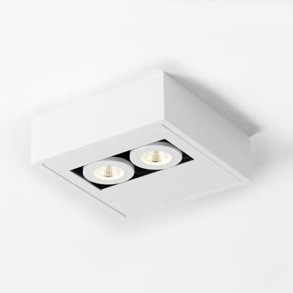 Surface mounted light fixture - AR70 - pvd concept - LED / linear / square