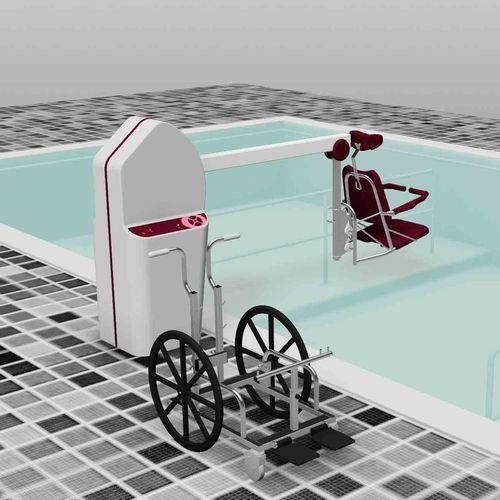 Electric patient lift - POSEIDO XL - France REVAL - floor-mounted ...