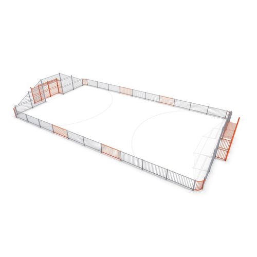 Public space soccer pitch - ARENA 3A - Inter System - modular for toddlers