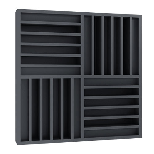 Solid wood acoustic diffuser - D30S - Soundbox acoustic Tech CO.,LTD