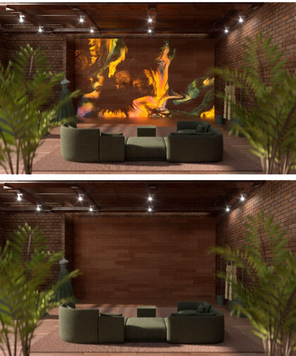 Wall-mounted LED panel - ART MORPH - Street Communication