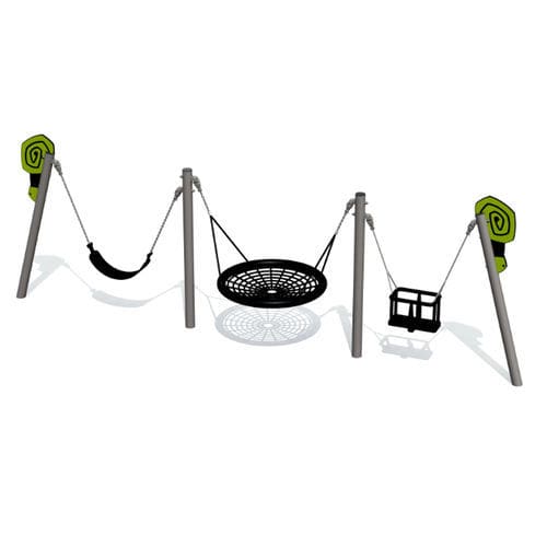 Playground swing - BABY SNAIL 3 - Tiptiptap - polyethylene / multiple