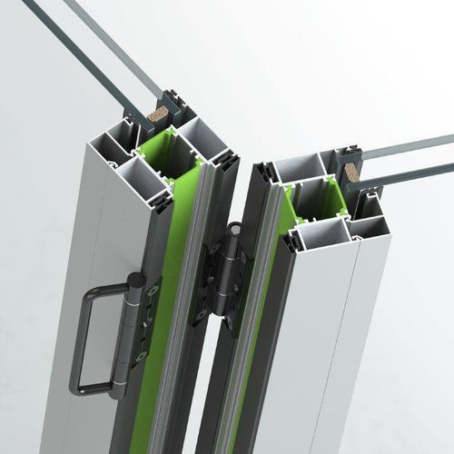 Aluminum door profile - FD4600 - ALUMINCO - security / thermally-insulated