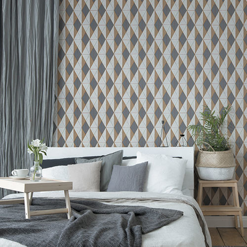 Contemporary wallpaper - ARLEQUINE - SIRPI - vinyl / geometric pattern ...