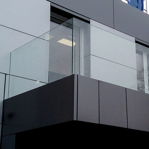 Glass railing - VETRO - Aluminante - glass panel / outdoor / for balconies