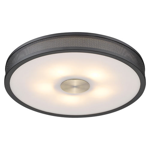 Contemporary ceiling light - FRAME - Halo Design - round / brass / LED