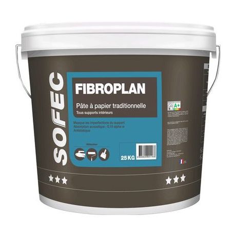 Decorative coating - FIBROPLAN - Sofec - finishing / dehumidifying / indoor
