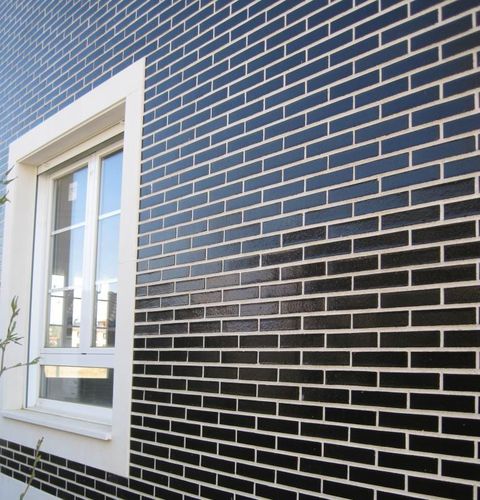 Facade brick - JET BLACK 3500 L - SMOOTH - Klinker Covadonga - for ...