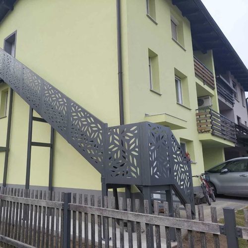 Metal ramp - Ograje Kočevar - perforated sheet metal