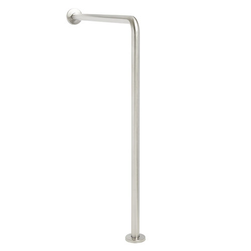 Stainless steel grab bar - Seachrome - L-shaped / wall-mounted / floor ...
