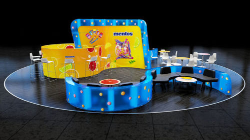 Exhibition stand - LOUNGE ZONE - MODULAR GLASS SYSTEM NEO LTD