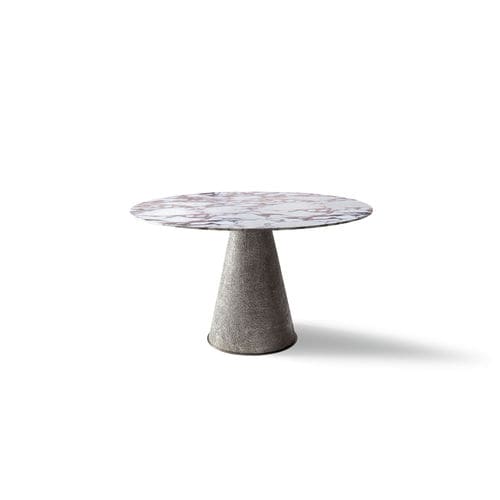 Contemporary table - CHEOPE - HESSENTIA | Cornelio Cappellini - marble / metal base / round