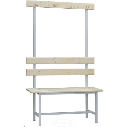 Contemporary locker room bench - CV - PJSC UHL-MASH - wooden / with ...