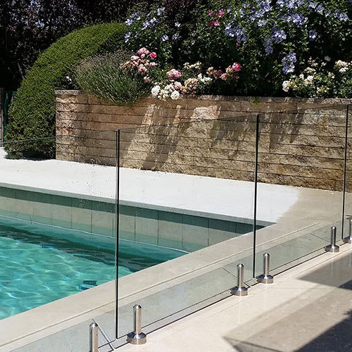 Protective barrier - PACIFIC - AQUATIC SERENITY - fixed / glass / pool