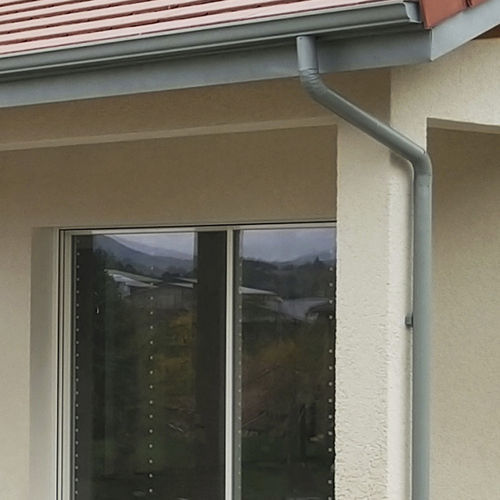 Aluminum rainwater down pipe - ARALTEC