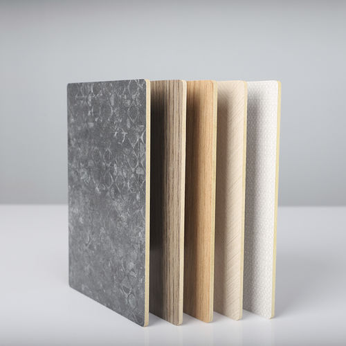 Laminate decorative panel - FireX - DEBO - wall-mounted / wood look ...