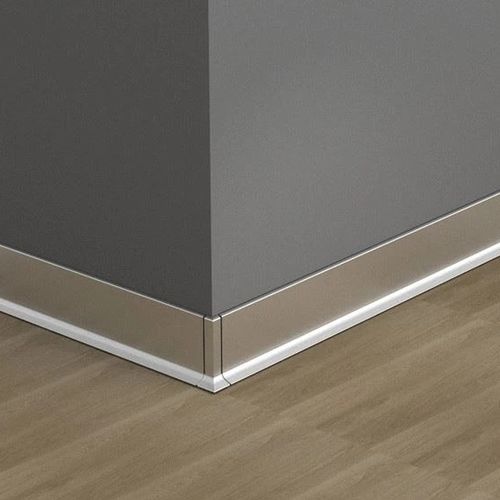 Light baseboard - Foshan Hero Metal Co.,Ltd. - white / gray / aluminum