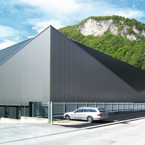 Roof insulating sandwich panel - ISOCOP 5G - ISOMEC - aluminum facing ...