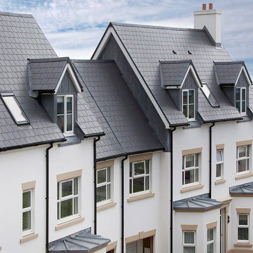 Flat roofing - RIVENDALE - Cedral - fiber cement / slate look / flame ...