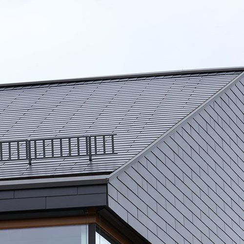 Flat roofing - LINUM - Cedral - fiber cement / slate look / flame-retardant