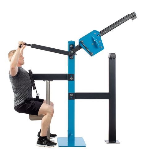 Lat pulldown weight training machine - Omnigym Oy - outdoor / commercial