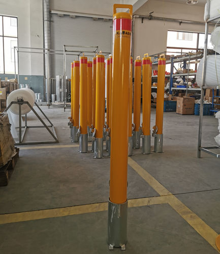 Security bollard - IKAVASS - access control / carbon steel / removable