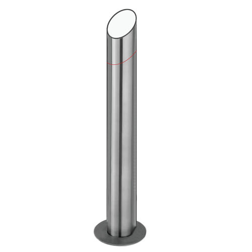 Card reader bollard - NU POST14X - Nundlab, Inc. - stainless steel ...