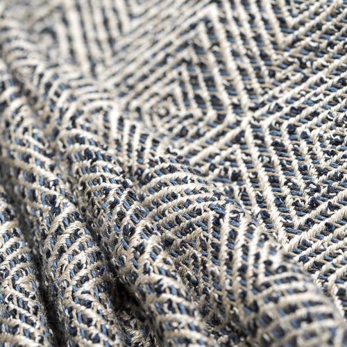 Upholstery fabric - CASSA - BLOOMING - geometric pattern / cotton / linen