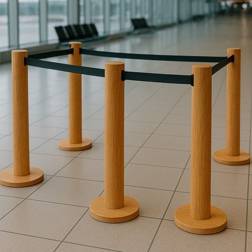 Pedestrian post - Woodspars - parking prevention / access control / wooden
