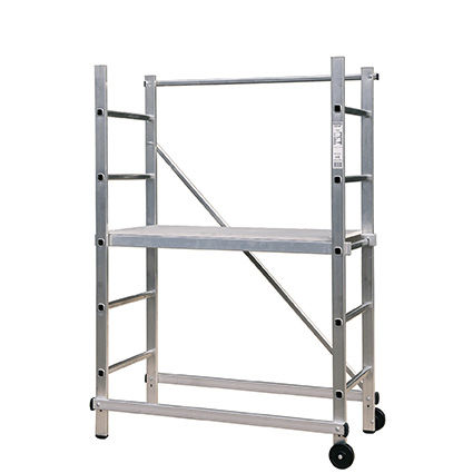 Wooden scaffolding - PARTNER - CENTAURE - aluminum / low-level / on casters