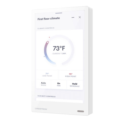 Home automation system touch screen - TSW-570PR-W - CRESTRON - wall ...